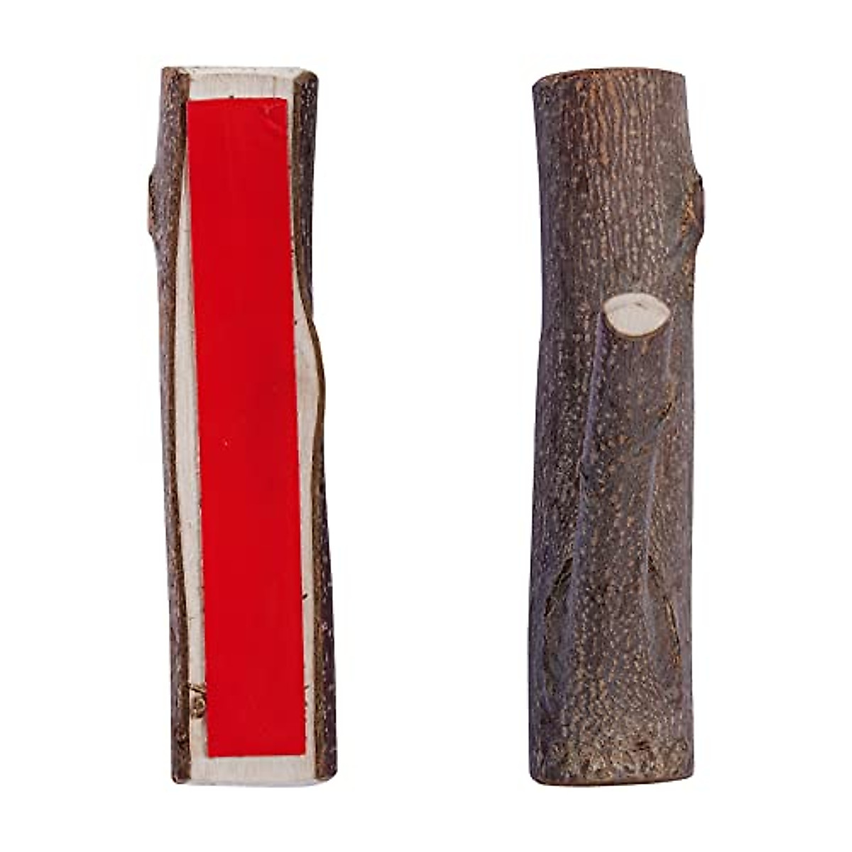 4 Pcs Vintage Wood Hooks, Self Adhesive Wall Hooks Natural Wall Mount Decorative for Home Bathroom Office, Coat Hooks, Key Bag Holders, 2cm-3cm