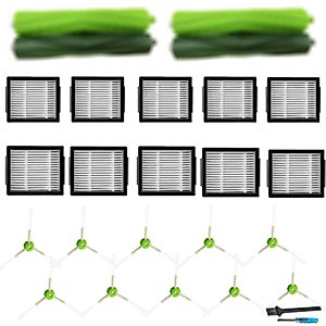 YOKYON 24PK Replacement Parts Kit for iRobot Roomba i7 i7+ i1 i3 i4 i5 i6 i8 J5 J6 J7 J9 Plus E5 E6 Vacuum, Rubber Brushes & High-Efficiency HEPA Filters & Edge-Sweeping Side Brushes