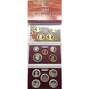 2010 S US Silver Proof Set Comes in the packaging from the Mint Proof