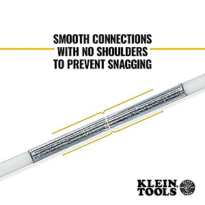 Klein Tools 56430 Glow Fish Rod Set, Wire Puller, 30-Foot