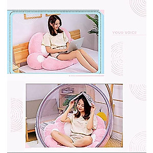 LeCas, Cat Paw Cushion Cute Seat Cushion Lazy Sofa Office Chair Cushion Bear Paw Warm Skin-Friendly Floor Mat Plush Seat Pad for Comfortable and Health (27.6x23.6 in, Black), Heart-shaped Black