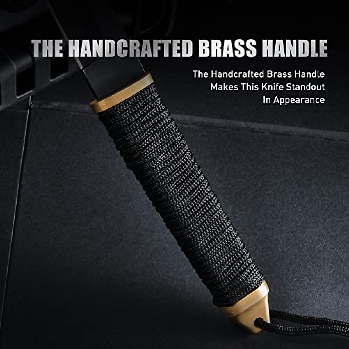 Leopcito 11.5" Japanese Fixed Blade Tactical Knives with Sheath, Stainless Steel Black Survival Hunting Bushcraft Full Tang Tanto Knife with Paracord Handle for Camping, Adventure, EDC, C101BK