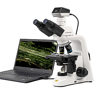 SWIFT 40X-2500X Compound Trinocular Microscope Stellar Pro-T-BD, Brightfield Darkfield, Research-Grade Infinity Corrected, Mechanical Stage, Ultra-Precise Focusing, Camera-compatible, Darkfield Slider