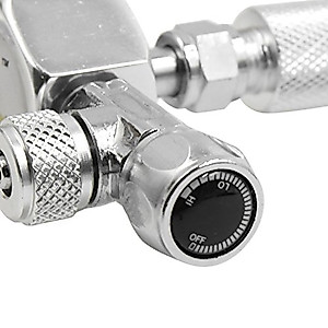 uxcell Silver Tone Metal 2 Way Splitter Regulator Valve for Aquarium Plant CO2 Tank