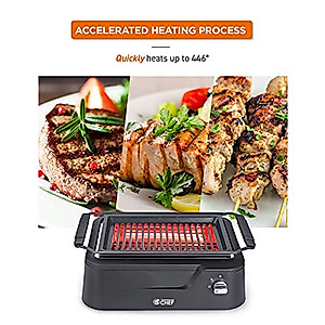 COMMERCIAL CHEF Indoor Smokeless Infrared Grill