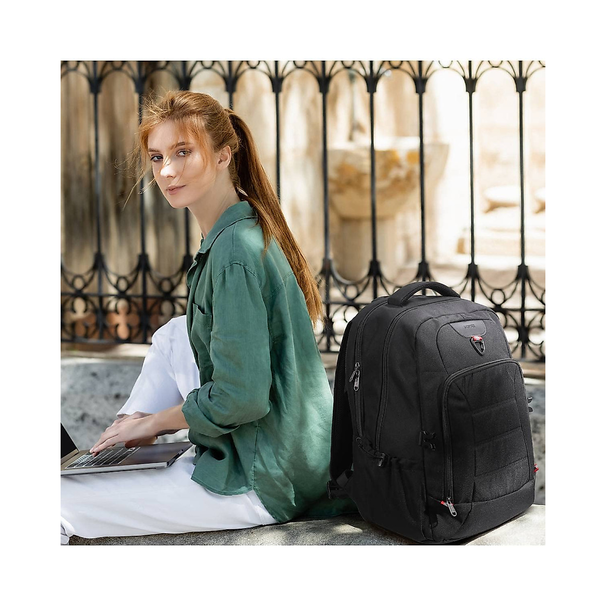 HOMIEE Laptop Backpack Extra Large Travel Backpack 40L Anti Theft College School Backpack for Men Women with USB Port, Water Resistant Business Computer Bag Fit 17.3 Inch Laptop