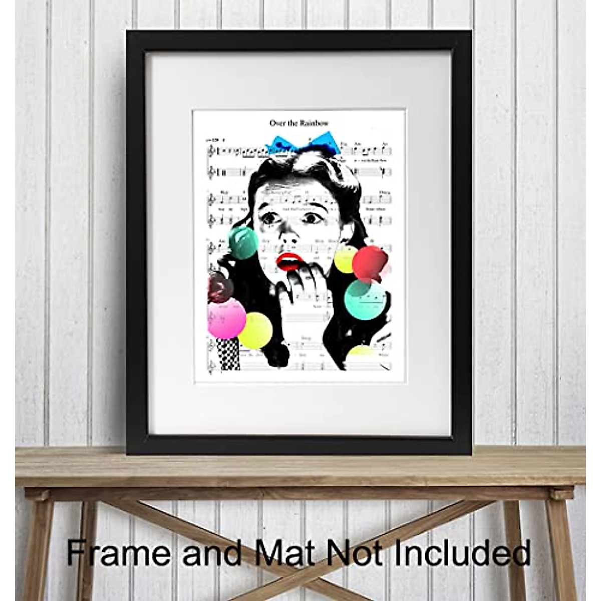 Somewhere Over the Rainbow Wall Art - Wizard of Oz Gifts - Dorothy Pop Art Poster Print - The Wizard of Oz Decor - Andy Warhol Contemporary Picture - Home Decoration for Girls Bedroom, Living Room
