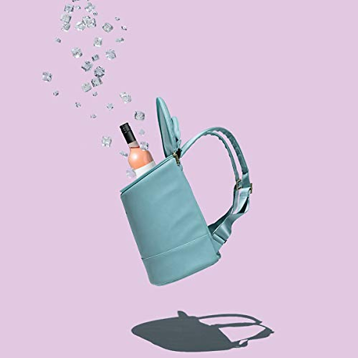 Corkcicle EOLA Cooler Backpack, Waterproof and Leak Proof Insulated Bag, Perfect for Wine, Beer, and Ice Packs, Seafoam