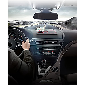 4 in 1 Non-Slip Phone Pad for Car, Anti-Slip Mat Car Phone Holder with Mount, Car Dashboard Accessories, Temporary Car Parking Card Number Plate and Aromatherapy