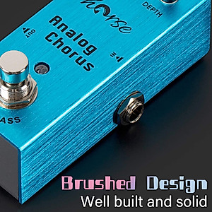 Analog Chorus Guitar Pedal, Horse Electric Effects Pedals Mini Single Type DC 9V True Bypass