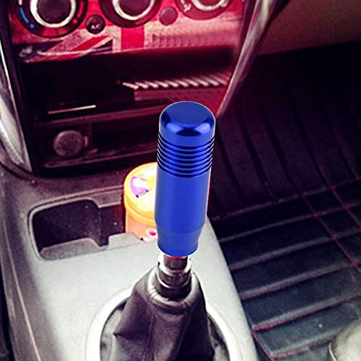 xuuyuu Gear Shift Knob,Aluminum Alloy Car Manual Gear Shift Knob 8.5cm Handle Shifter Head for Toy-OTA Hon-da Shifter Head Replacement (Blue)