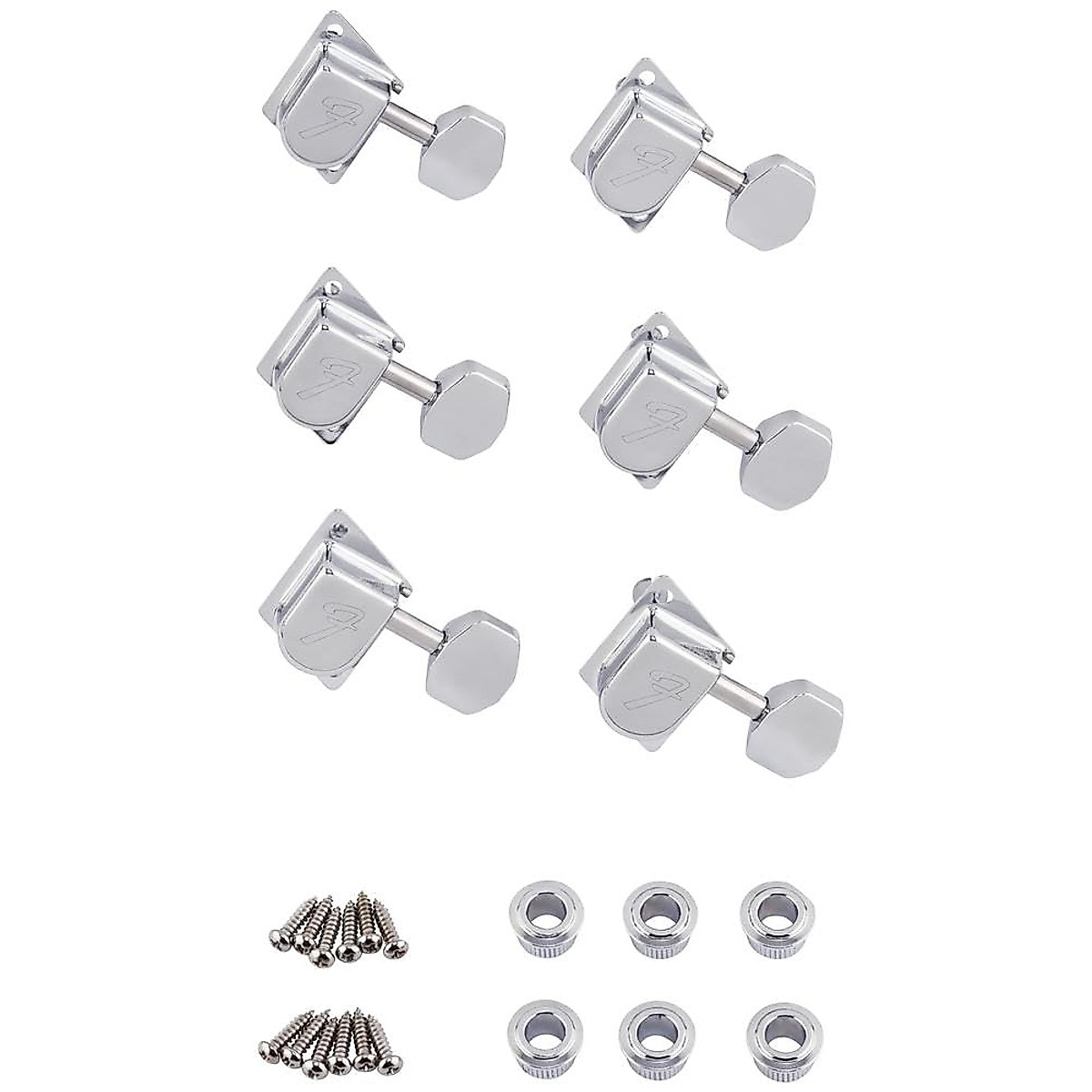 Fender 70s "F" Style Guitar Tuning Machines/Chrome, Set of 6