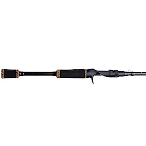 Halo Fishing Scott Canterbury Series Fishing Rod, Casting Rod, 7'3" Medium Heavy, Black