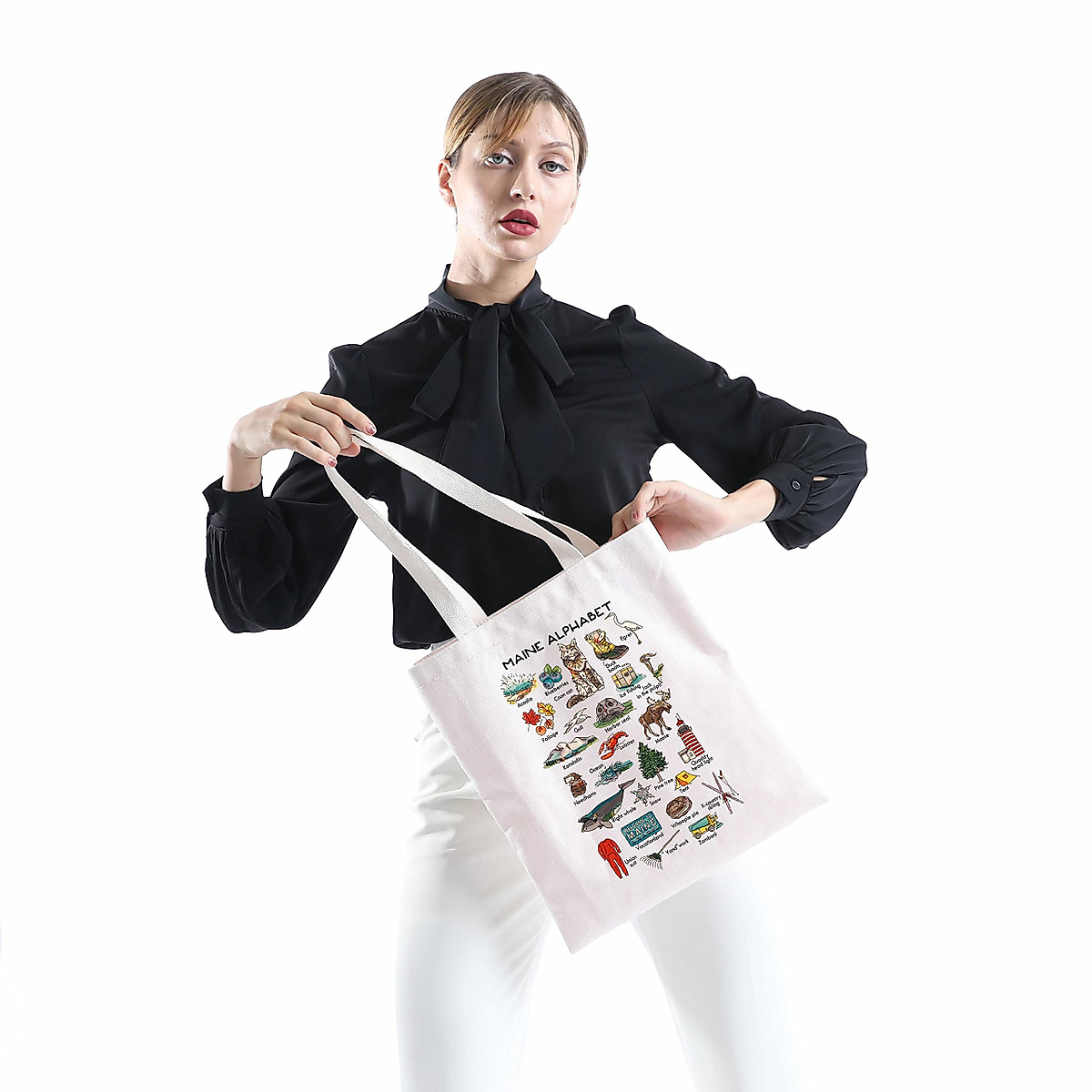 Maine Tote Bag Maine State Gift Maine Camping Gift Maine Keepsake Gift for Native Mainer (Maine Tote)