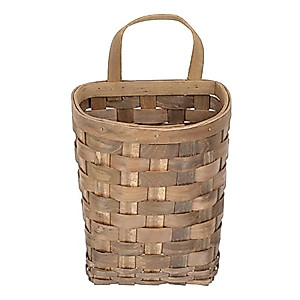 UPKOCH Wicker Woven Storage Basket Bins Decor Wall Hanging Baskets Onion Container with Handles Decorative Fruit Basket Organizer for Living Room Pantry Nursery