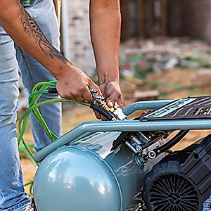 Metabo HPT Air Compressor | THE TANK™ 8-Gal | 225 PSI | 5 CFM @ 90 PSI | Trolley | Oil-Free | EC1315S Gray