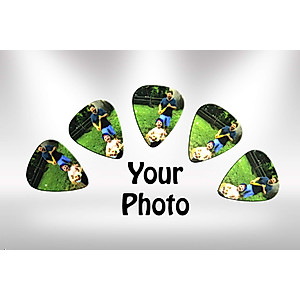 Customized Guitar Picks,12-pack Personalized Bass Plectrums Add Your Own Text Name Message Instrument Accessories