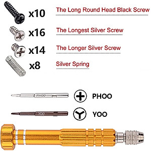 eXtremeRate Clear Black Joycon Handheld Controller Housing (D-Pad Version) with Colorful Buttons, DIY Replacement Shell Case for Nintendo Switch Joy-Con – Console Shell NOT Included