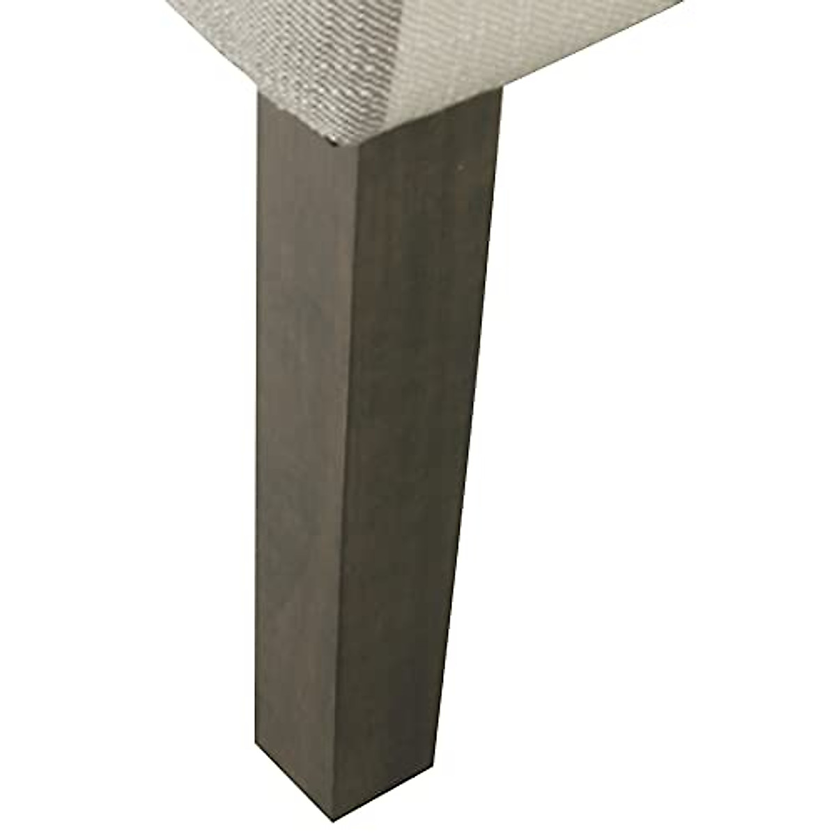 HomePop Velvet Swoop Arm Accent Chair, Grey Awning Stripe