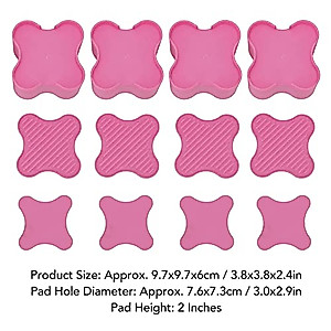 Furniture Risers, 4Set Bed Foot Pad Petal Type 2 Inch for Table