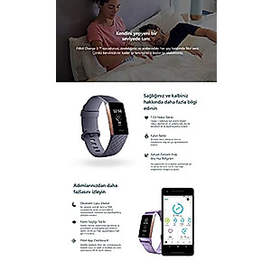 Fitbit Charge 3 Fitness Activity Tracker, Rose Gold/Blue Grey, one Size (no Warranty Support), 0.06 Pound