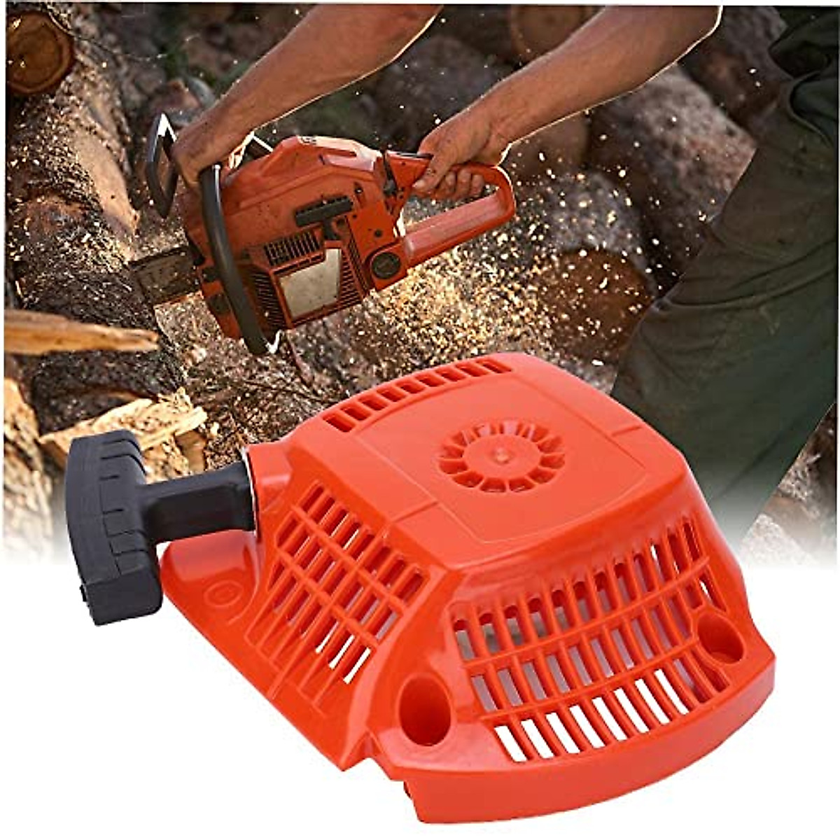 Easy Start for Your Chainsaw: Durable Pull Starter Garden Equipment for Reliable and Efficient Performance - Perfect Chainsaw Maintenance Accessory and Portable Outdoor Power Tool Starter