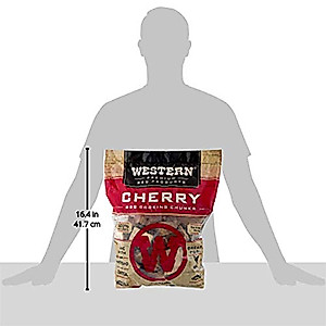 Western BBQ 28081 Smoking Pellet Wood Burning Grill Cooking Chunks, Cherry
