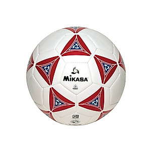 Mikasa Serious Soccer Ball (Red/White, Size 4)