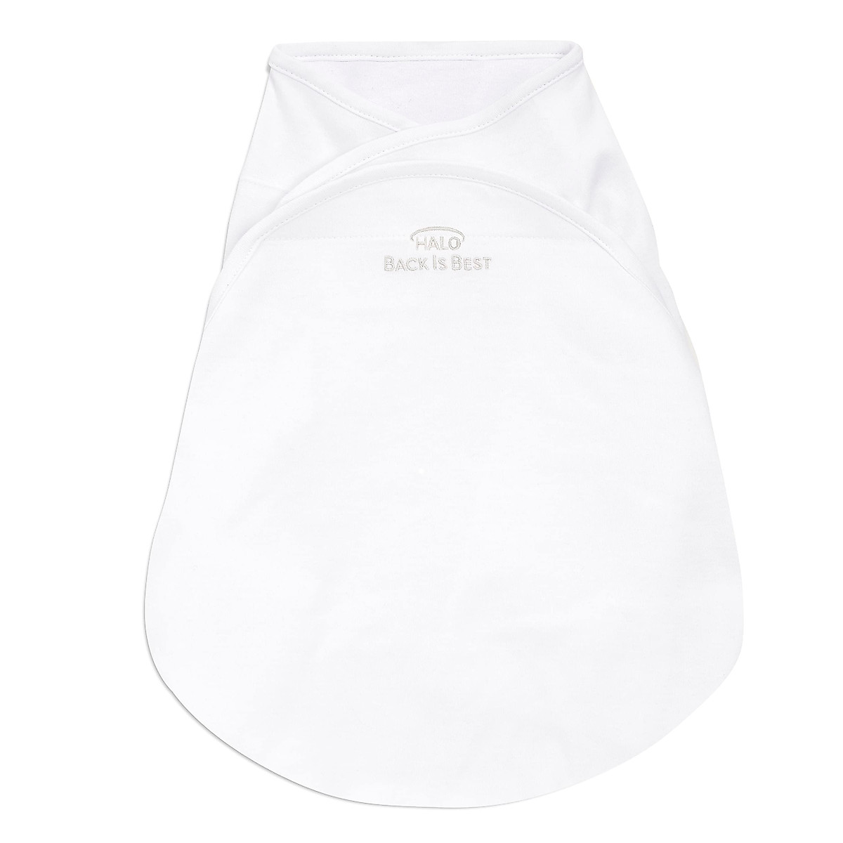 HALO SwaddleSure Adjustable Swaddling Pouch, 100% Cotton, TOG 1.0, White, Newborn, 0-3 Months