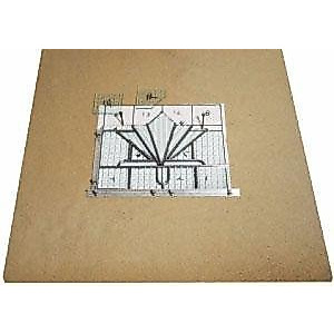 Delphi Glass Heat Resistant Homasote Board, 24 Inch X 24 Inch X 1/2 Inch Thick