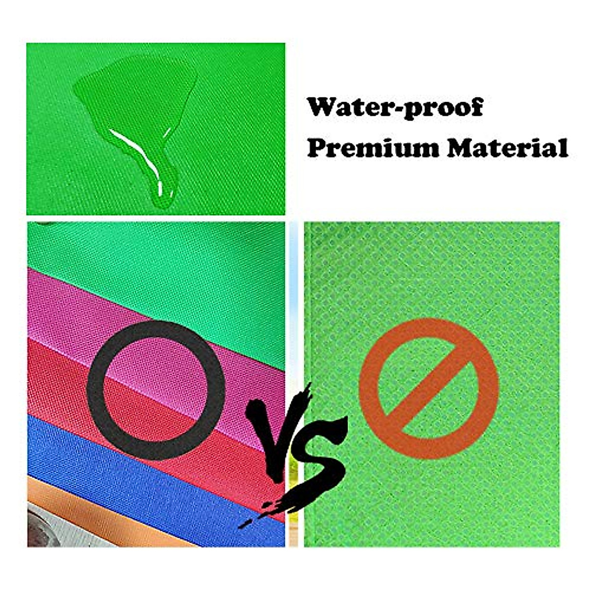 Muka (Price/100 PCS) 100 Pack Custom Print Non-Woven Die-Cut Handle Tote Bag Heat Sealed Shopping Bag Goodie Gift Bag for Packaging-Sky Blue-12"x16"