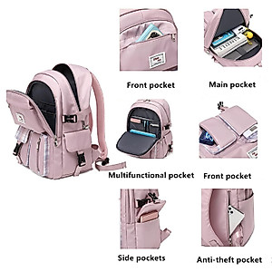 School Backpack for Girls Large Capacity Daypacks Water Resistant Breathability Bookbag Travel Backpacks Bookbag for Girls