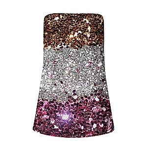 Gerichy Womens Tops Dressy Casual, Blouses for Women, Shirts for Women, Women's 4th of July Tops American Flag Print Off The Shoulder Tube Top Dressy Casual Blouses Tops