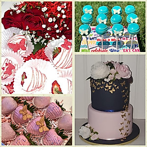 4 Pack Butterfly Molds Silicone Mini Butterfly Fondant Mold Butterfly Chocolate Candy Mold for Cupcake,Sugar Crafts,DIY Polymer Clay and Cake Decorating (butterfly)