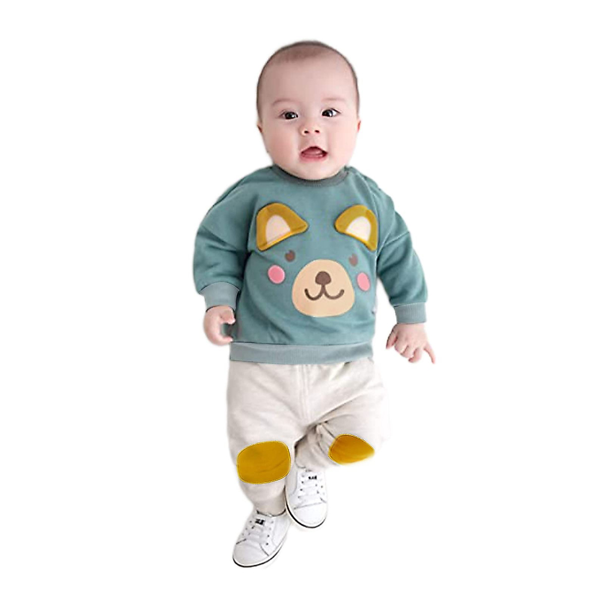 9-12 Months Boy Clothes Infant Fall Winter Outfits Long Sleeve Bear Sweatshirts Tops+Pants Set,Boy Clothes Bear 9-12 Months