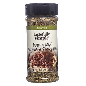 Tastefully Simple Mama Mia Marinara Sauce Mix, 5.1 Ounce