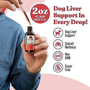 Ancient Pet Liver - Advanced Liver Support Supplement for Dogs - Liquid Delivery for Better Absorption - Milk Thistle, Dandelion, Artichoke & More!