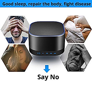 Magicteam Sound Machines White Noise Machine with 20 Non Looping Natural Soothing Sounds and Memory Function 32 Levels of Volume Powered by AC or USB and Sleep Sound Timer Therapy for Baby Kids Adults
