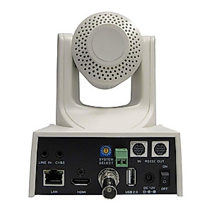 PTZOptics 20X-NDI-WH, 20x Lens Indoor 1080p NDI Camera, White