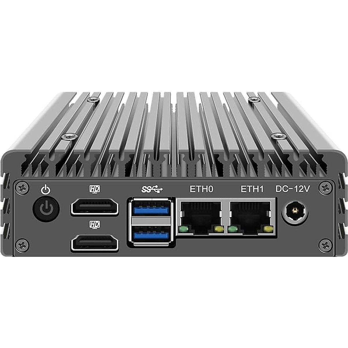 CWWK X86 P5 Fanless Mini PC Firewall Router 12th Gen Intel N100(Up to 3.40GHz) DDR5 4800MHz 2X i226-V 2.5G LAN HDMI2.1 Proxmox Server, No RAM NO SSD