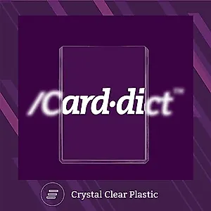 /CARD·DICT 50ct Top Loaders Compatible with Pokemon Trading Card 35pt 3” x 4“ Rigid Sports Cards Protectors, Hard Plastic Sleeves Toploader for MTG, Yugioh, Baseball, Sports Game Trading Card