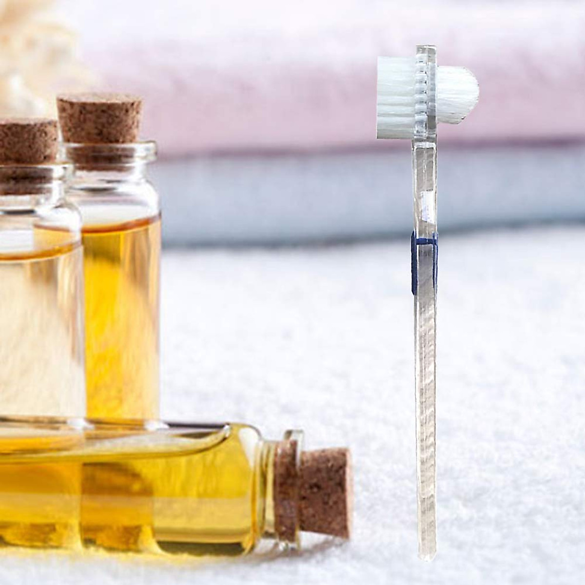 Brush Transparent Brush False Cleaning Brush Double-Sided Toothbrush Teeth Cleaning Tool