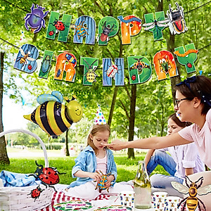 Spring Bugs Party Banner Bug Party Supplies and Decorations Bug Happy Birthday Banner Insect Birthday Banner for Insect Birthday Party Decorations and Bug Birthday Party Supplies