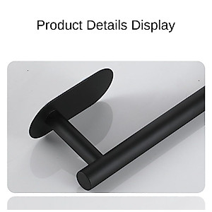 No Drilling Black Bathroom Accessories Sets Toilet Tissue Roll Paper Holder Towel Rack Bar Rail Ring Robe Clothes Hook Hardware,Brushed Hook