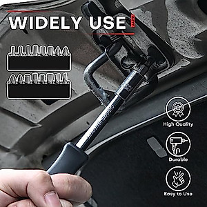 WETT 1/4" and 3/8" Drive Socket Set, 86-Piece Socket Wrench Set with Quick-Release Ratchet, Extention Bar, Adapter, 1/4" Bits, CR-V Steel, Metric/SAE, Deep/Shallow, Mirror Chrome Finish