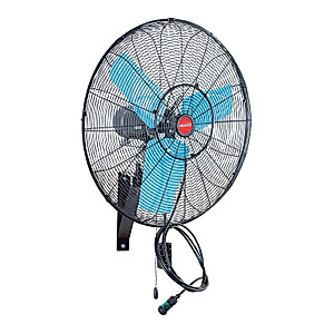 OEMTOOLS 23980 24" Oscillating Wall-Mount Misting Fan, Weather Resistant Outdoor Mister Metal 180 Degree Oscillation, 7200 CFM Max.