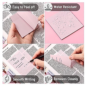 Mr. Pen- Transparent Sticky Notes, 3x3, 200 Sheets, Pastel Colors, See Through Sticky Notes, Sticky Notes Transparent, Translucent Sticky Notes, Clear Transparent Sticky Notes, Sticky Notes Clear