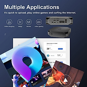 HP Z2 Mini G4 Workstation Desktop Micro PC,Core i5 Intel 8th Win 11 Tiny Computer ,16GB DDR4 Ram,256GB NVMe M.2 SSD + 1TB HDD,Built in Wifi,BT,DP,Wireless K&M,TJJ Mouse Pad (Renewed)