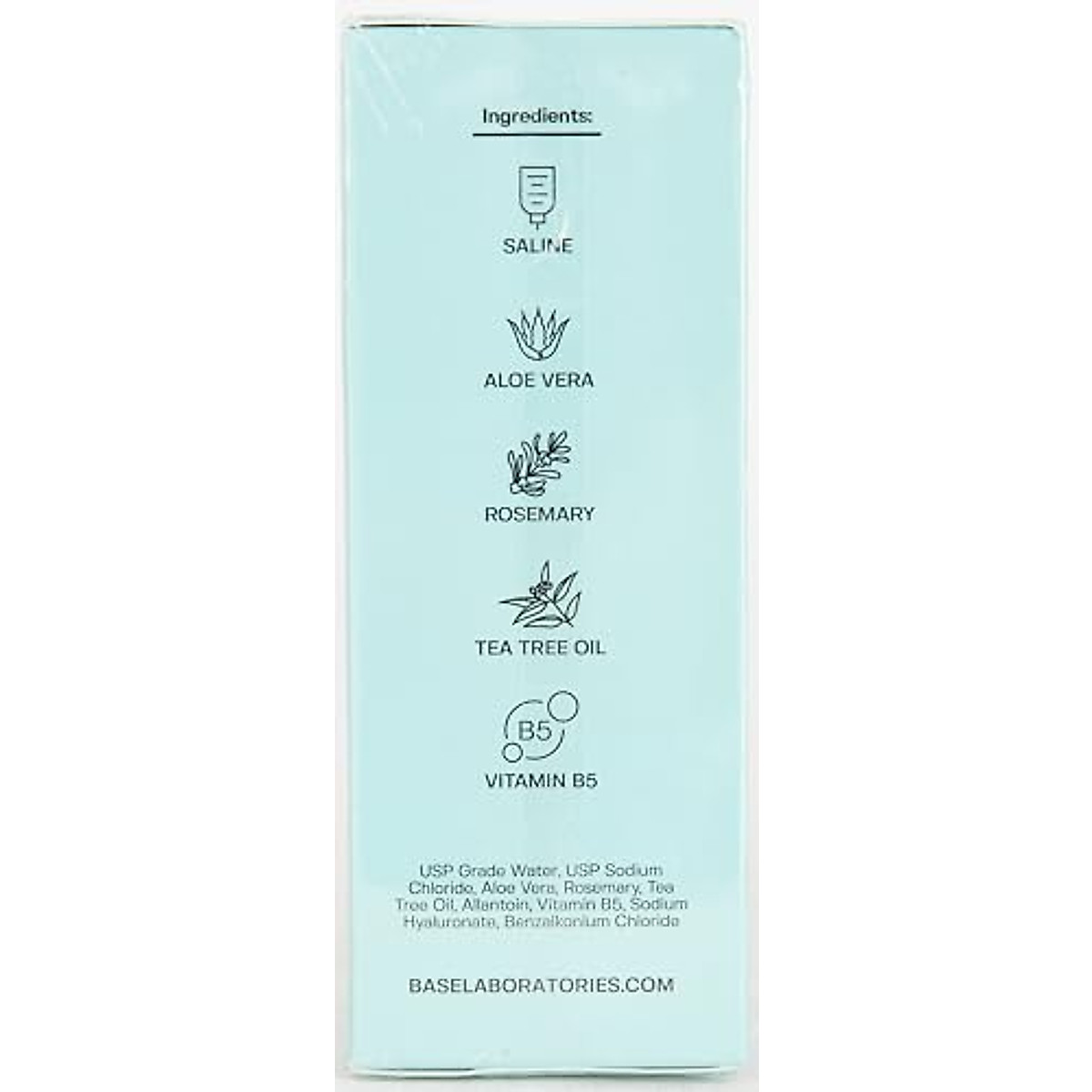 BASE LABORATORIES Piercing Aftercare Spray 4oz | Saline Spray for Piercings | Ear Piercing Cleaner Spray | Saline Solution for Piercings | Piercing & Keloid Bump Removal for Ears, Belly Nose Piercings