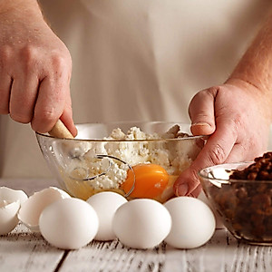 2 Pack LARGE 13.5" Premium Original Danish Dough Whisk Dutch Bread Whisk- Stainless Steel Dutch Style Bread Dough Hand Mixer Wooden Handle Artisian Blender